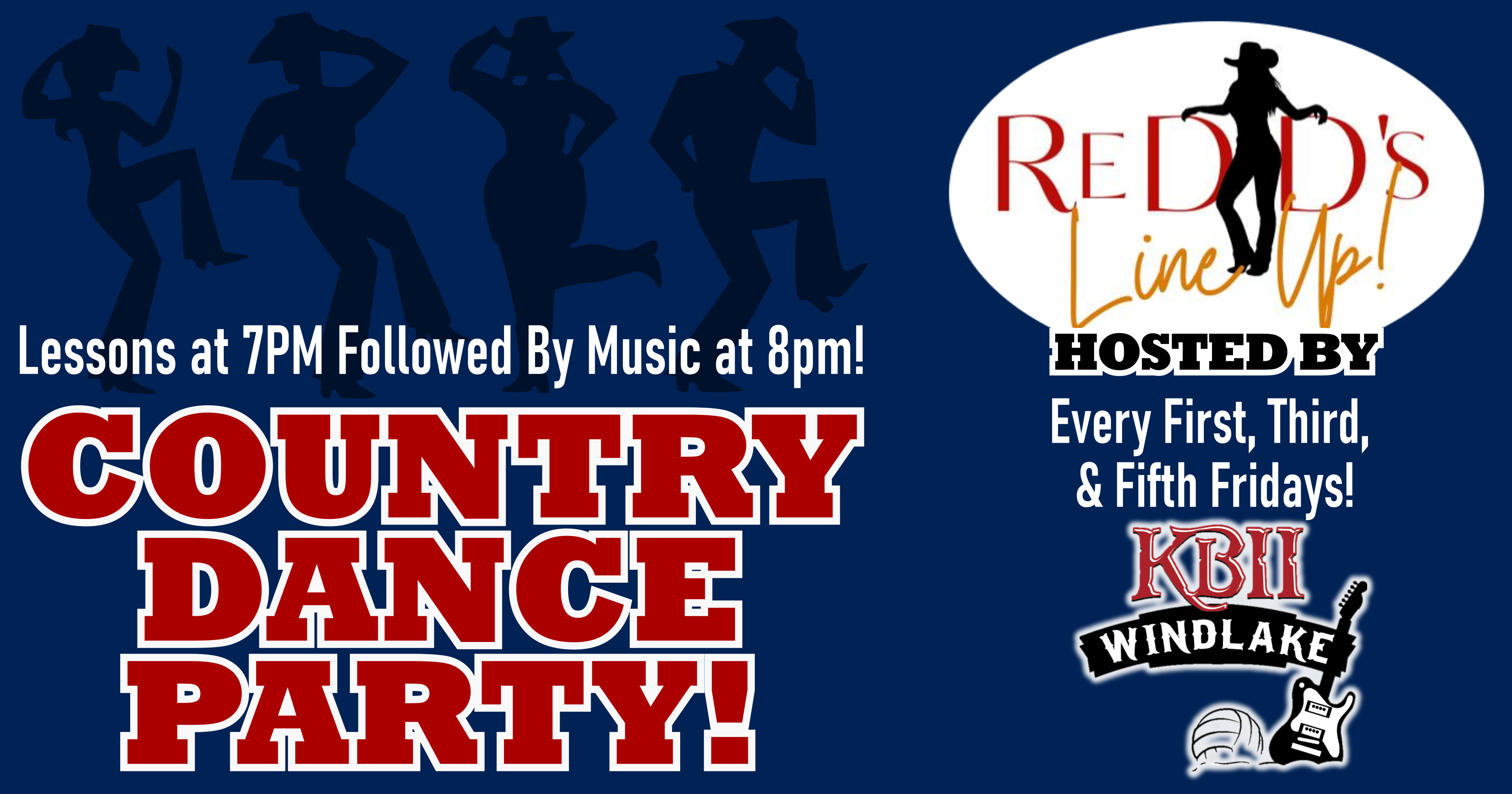 Country Dance Party w/ Redd’s Line Up & Kelly’s Bleachers Wind Lake ...